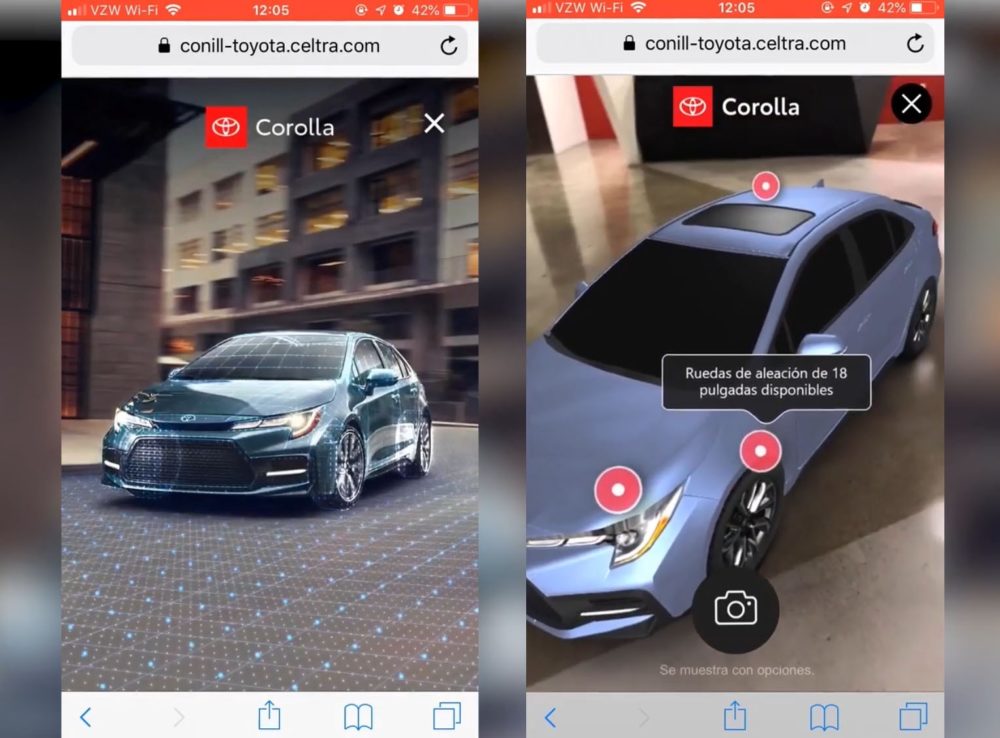 Toyota partners with Conill and 8th Wall on Augmented Reality mobile ad ...
