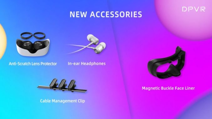 DPVR announces new accessories for its E4 PCVR headset