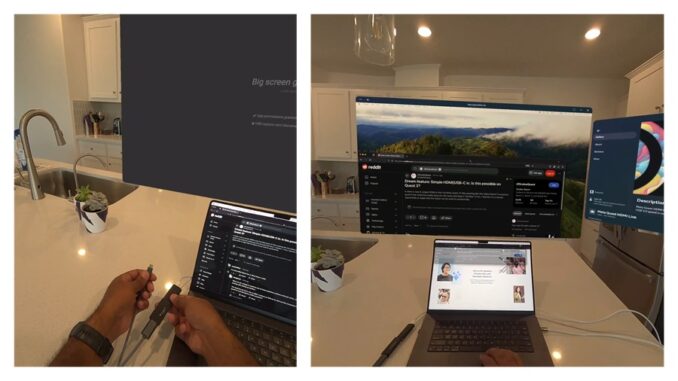 Meta HDMI Link Allows Quest Users to Stream 2D Content in VR