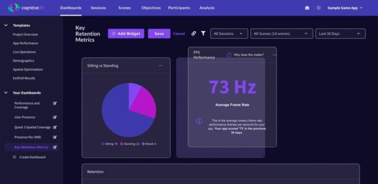 Cognitive3D Launches Custom Dashboards for XR Analytics